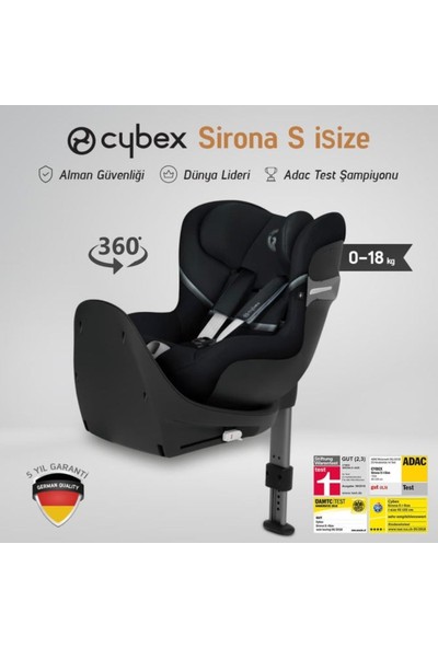 Cybex Adac'lı Cybex Sirona S 0-18 kg Isofix Bebek Oto Koltuğu Cybex Adac'lı Cybex Sirona S 0-18 kg Isofix Bebek Oto Koltuğu