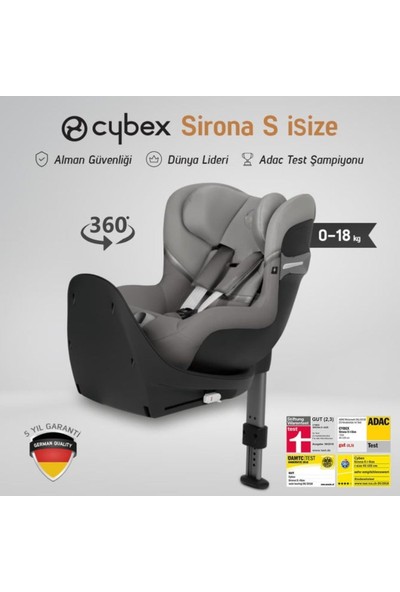 Cybex Adac'lı Cybex Sirona S 0-18 kg Isofix Bebek Oto Koltuğu Cybex Adac'lı Cybex Sirona S 0-18 kg Isofix Bebek Oto Koltuğu