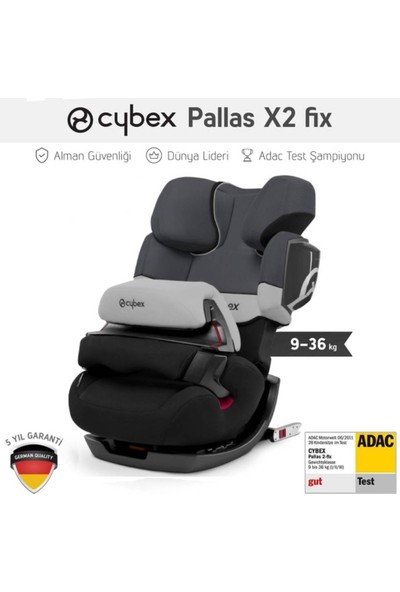 Cybex Adac'lı Pallas X2 (9-36 Kg) Isofix Bebek Oto Koltuğu Cybex Adac'lı Pallas X2 (9-36 Kg) Isofix Bebek Oto Koltuğu