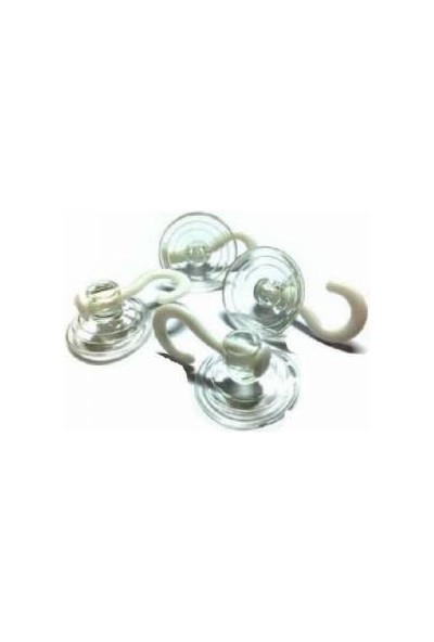Hellove Kancalı Cam Vantuz Askı 40 mm 25 Adet