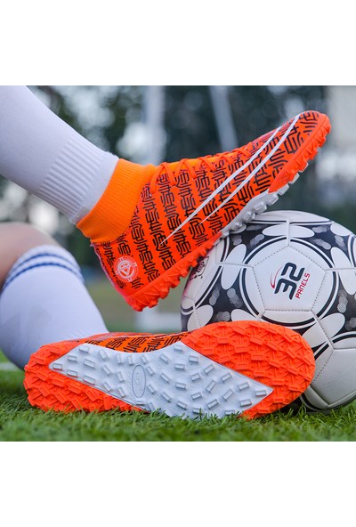 KIN Ayakkabı Erkek Ayakkabıları Eğitim Nefes Turuncu Futbol Ayakkabıları Tırnak Ayakkabıları Spor Ayakkabı (Yurt Dışından)