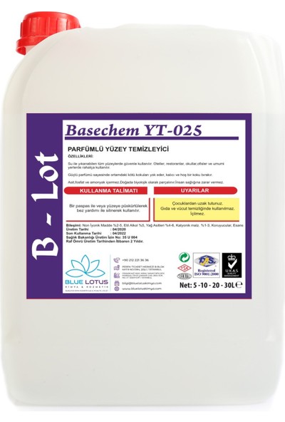 B - Lot Parfümlü Yüzey Temizleyici