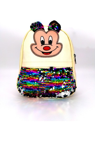 Phasespace Çocuk Çantası Mouse Tasarımlı Pullu Çocuk Sırt Çantası