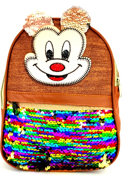 Phasespace Çocuk Çantası Mouse Tasarımlı Pullu Çocuk Sırt Çantası