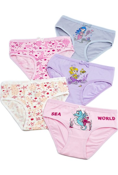 Biyokids Kız Çocuk Külot 5 Li Paket Karışık Renk BYO3278 Biyokids Kız Çocuk Külot 5 Li Paket Karışık Renk BYO3278