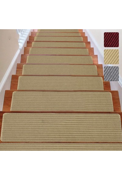 Stepmat Kaymaz Tabanlı ve Yıkanabilir Merdiven Basamak Halısı Stepmat Kaymaz Tabanlı ve Yıkanabilir Merdiven Basamak Halısı
