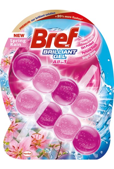 Bref Brilliant Jel Tuvalet Bloğu Çiçek Ikili Bref Brilliant Jel Tuvalet Bloğu Çiçek Ikili