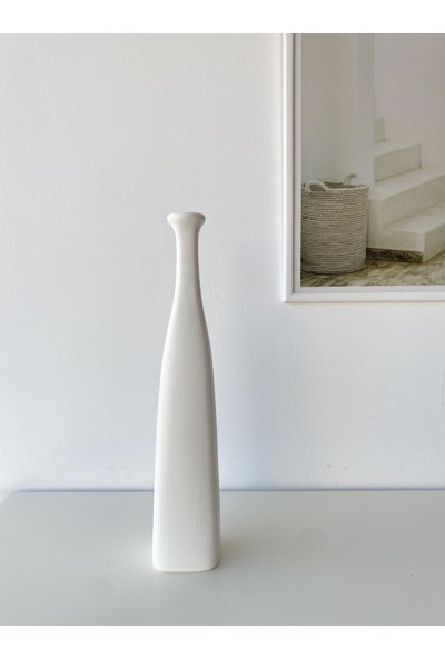 Winingo Persei Seramik Vazo Büyük Beyaz