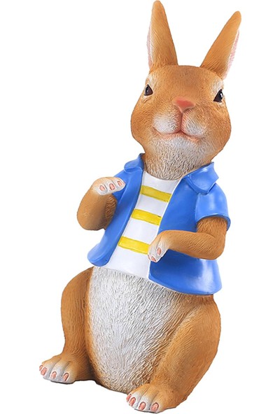 Hayvan Şekilli Reçine Bunny Süsler Dekor Hayvan Heykeli Paskalya Balkon Için Hayvan Şekilli Reçine Bunny Süsler Dekor Hayvan Heykeli Paskalya Balkon Için