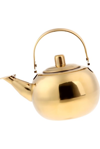Açık Kamp Paslanmaz Çelik Çay Su Isıtıcısı Cezve 2.5l Altın Açık Kamp Paslanmaz Çelik Çay Su Isıtıcısı Cezve 2.5l Altın