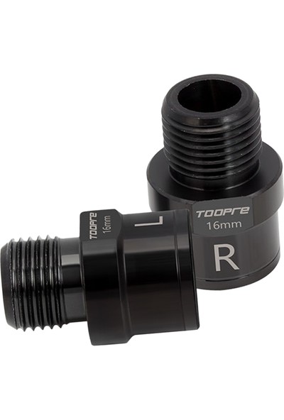 1 Pair Sol Sağ Bisiklet Pedalı Genişletici Mtb Yol Bisiklet Pedalı Spacers 9/16IN Siyah 16MM 1 Pair Sol Sağ Bisiklet Pedalı Genişletici Mtb Yol Bisiklet Pedalı Spacers 9/16IN Siyah 16MM