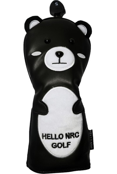 Golf Kulübü Kafa Örtüsü Headcover Karikatür Pu Fairway Woods Hibrit Koruyucu Fw