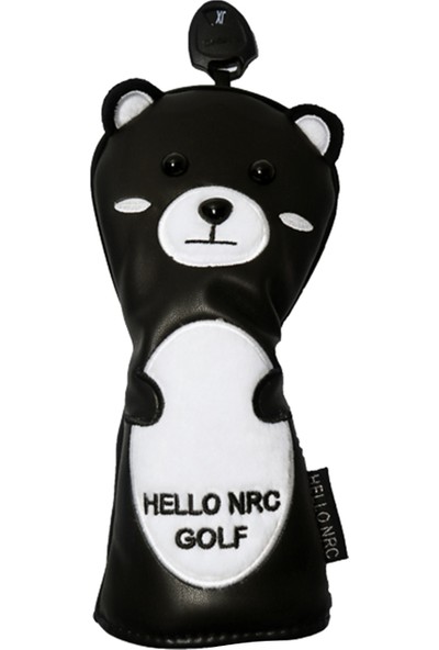 Golf Kulübü Kafa Kapak Headcover Karikatür Pu Fairway Woods Hybrid Protector Ut