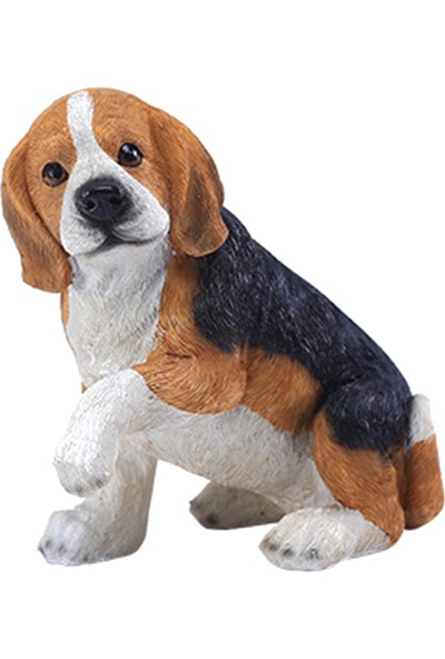 Minyatür Hayvan Heykeli Bahçe Süsleme Fotoğraf Sahne Heykel Bahçesi Çim Yavru Köpek