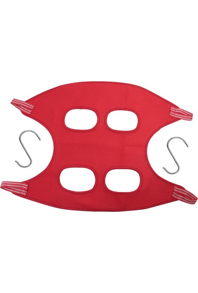 Baosity Nefes Alabilen Pet Tımar Hamak Köpek Tutucu Tırnak Kırpma Banyo Yıkama Kırmızı L