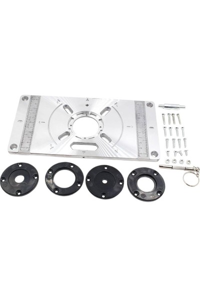 Router Masa Ekle Plaka Alüminyum Alaşım Modelleri Giyotin Dıy Ağaç Işleme Siyah Için