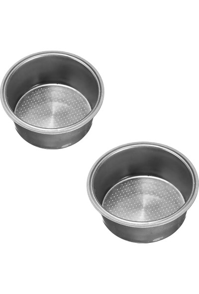2x 51MM Paslanmaz Çelik Delonghi Için Basınçsız Kahve Filtresi Sepeti