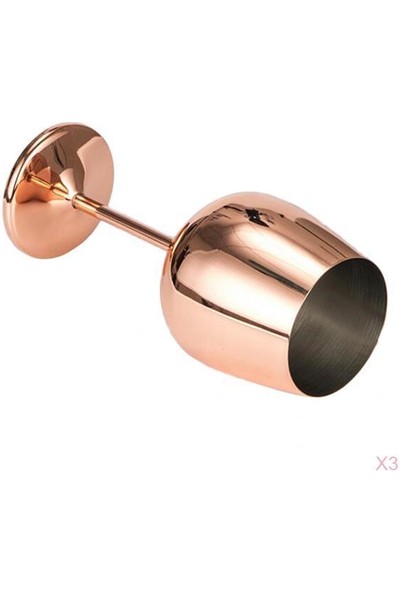 3 Adet Paslanmaz Çelik Şarap Kadehi Kırmızı Şarap Goblets Şampanya Bar Gül Altın 3 Adet Paslanmaz Çelik Şarap Kadehi Kırmızı Şarap Goblets Şampanya Bar Gül Altın