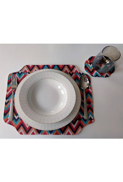 igrenn Retro Desen 6 Kişil 12 Parça Servis Seti