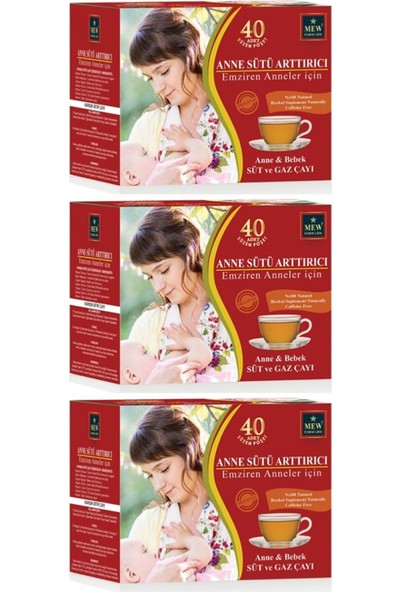 Mew Form Life Emziren Anneler Için Süt Artirici Gaz Gidereci Bitkisel Dedoxs Çayı 40'lı Süzen Poşet 3 Paket Mew Form Life Emziren Anneler Için Süt Artirici Gaz Gidereci Bitkisel Dedoxs Çayı 40'lı Süzen Poşet 3 Paket