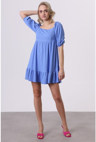 Clew Kolları Lastikli Elbise 22Y0320