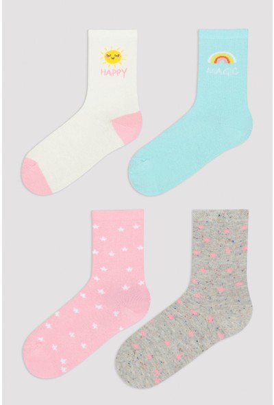 Penti Kız Çocuk Magic Happines 4lü Soket Çorap
