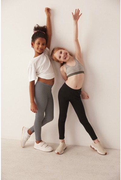 Penti Mix Kız Çocuk Stripe 2li Tayt