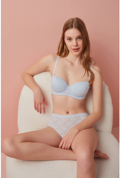 Penti Açık Mavi Lacy Dream Hipster Külot Penti Açık Mavi Lacy Dream Hipster Külot