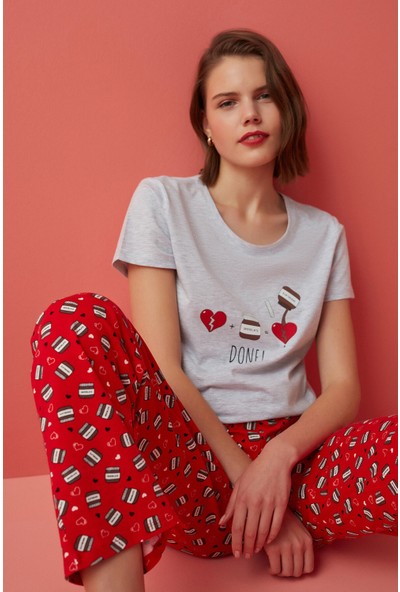 Penti Mix Patch My Heart Pijama Takımı