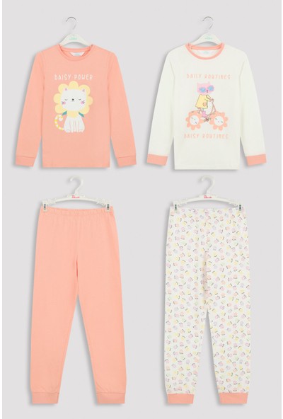 Penti Mix Daisycat 4lü Pijama Takımı