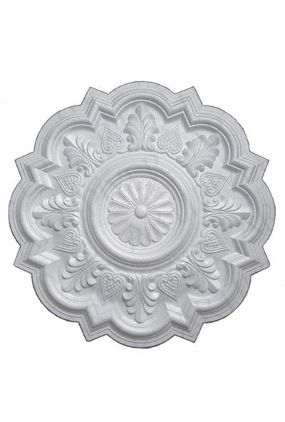 YEDİTEPEOSMANLI Menekşe Desenli Tavan Lamba Göbeği - 66 cm YEDİTEPEOSMANLI Menekşe Desenli Tavan Lamba Göbeği - 66 cm