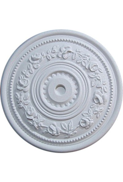 YEDİTEPEOSMANLI Gül Desenli Tavan Lamba Göbeği - 40 cm YEDİTEPEOSMANLI Gül Desenli Tavan Lamba Göbeği - 40 cm