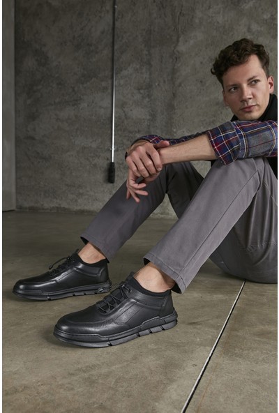 Ziya Ziya, Erkek Hakiki Deri Ayakkabı 113415 398029 Siyah