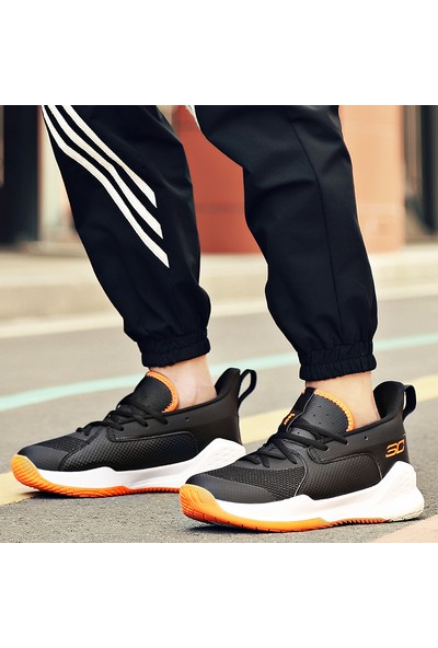 KIN Siyah Erkek Sports Tpu Koruma Basketbol Ayakkabıları (Yurt Dışından)