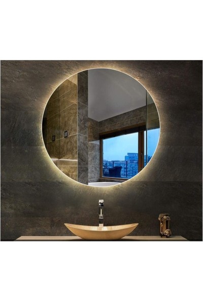 Toprak Dekor 70 cm Günışığı Ledli Banyo Aynası