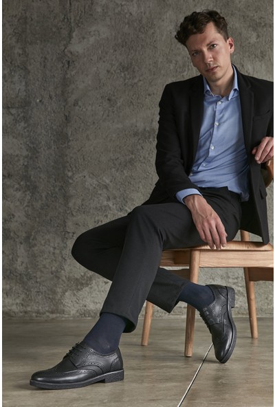 Ziya Ziya, Erkek Hakiki Deri Ayakkabı 113415 649181 Siyah