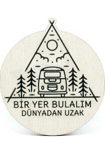 Palto Tasarım Bir Yer Bulalım Dünyadan Uzak Ahşap Bardak Altlığı Palto Tasarım Bir Yer Bulalım Dünyadan Uzak Ahşap Bardak Altlığı