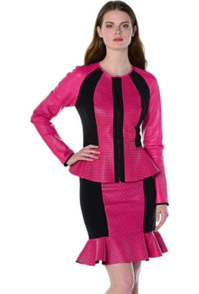 Deriderim Kadın Etek Fuşya 5229 Deriderim Kadın Etek Fuşya 5229