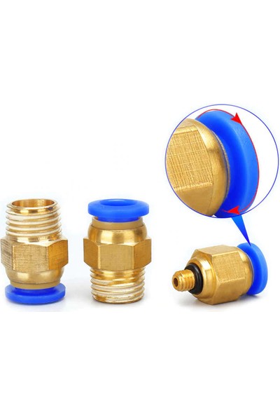 Skyce Pnömatik Düz Erkek Rekor 1/4x8 mm