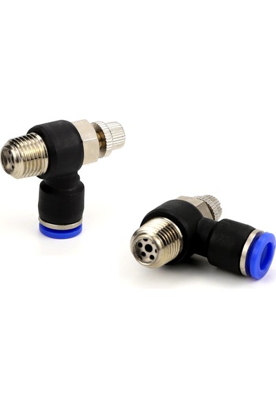 Skyce Pnömatik Hız Ayar Dirsek Rekor M5X6 mm Skyce Pnömatik Hız Ayar Dirsek Rekor M5X6 mm