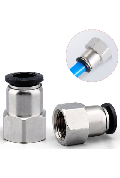 Skyce Pnömatik Dişi Düz Rekor 3/8''x6 mm Skyce Pnömatik Dişi Düz Rekor 3/8''x6 mm