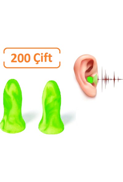 Nisafety NS7400 Kulak Tıkacı Yıkanabilir 200 Çift