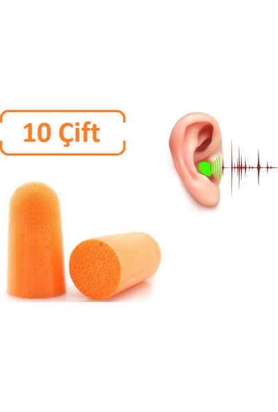 Nisafety NS1100 Kulak Tıkacı Yıkanabilir 10 Çift