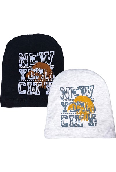 Baby West New York Kid 2'li Bere Set Siyah Gri Baby West New York Kid 2'li Bere Set Siyah Gri