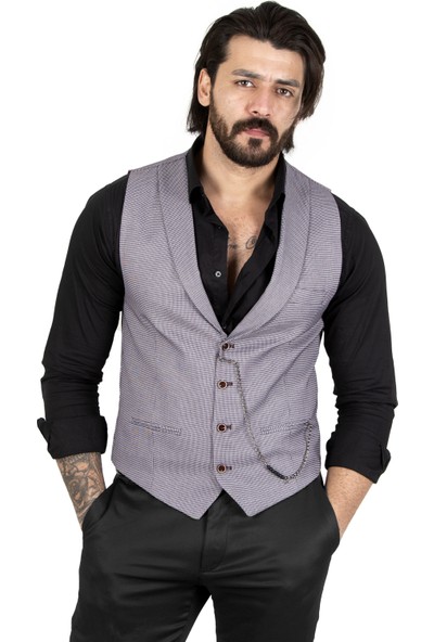 Deepsea Desenli Slim Fit Cepken Yelek 2200008 Deepsea Desenli Slim Fit Cepken Yelek 2200008