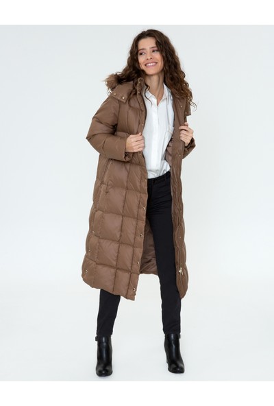 Pierre Cardin Coconut Standart Fit Kaz Tüyü Mont 50243984-VR153 Pierre Cardin Coconut Standart Fit Kaz Tüyü Mont 50243984-VR153