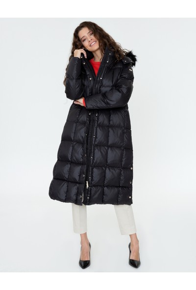 Pierre Cardin Siyah Standart Fit Kaz Tüyü Mont 50243984-VR046