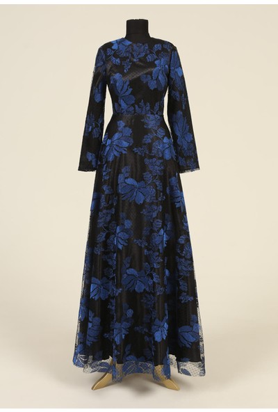 SETRMS Sax Çiek Desenli Ceketli Abiye 151017