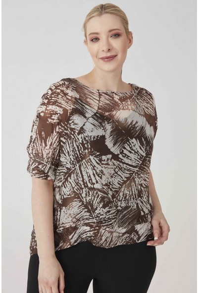 Selen Giyim Büyük Beden Düşük Kol Emp Bluz Selen Giyim Büyük Beden Düşük Kol Emp Bluz