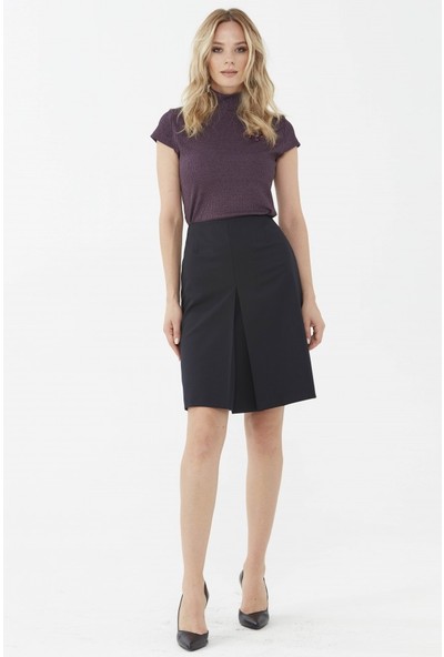 Selen Giyim Önü Pilikaşeli Etek - 20ksln3099